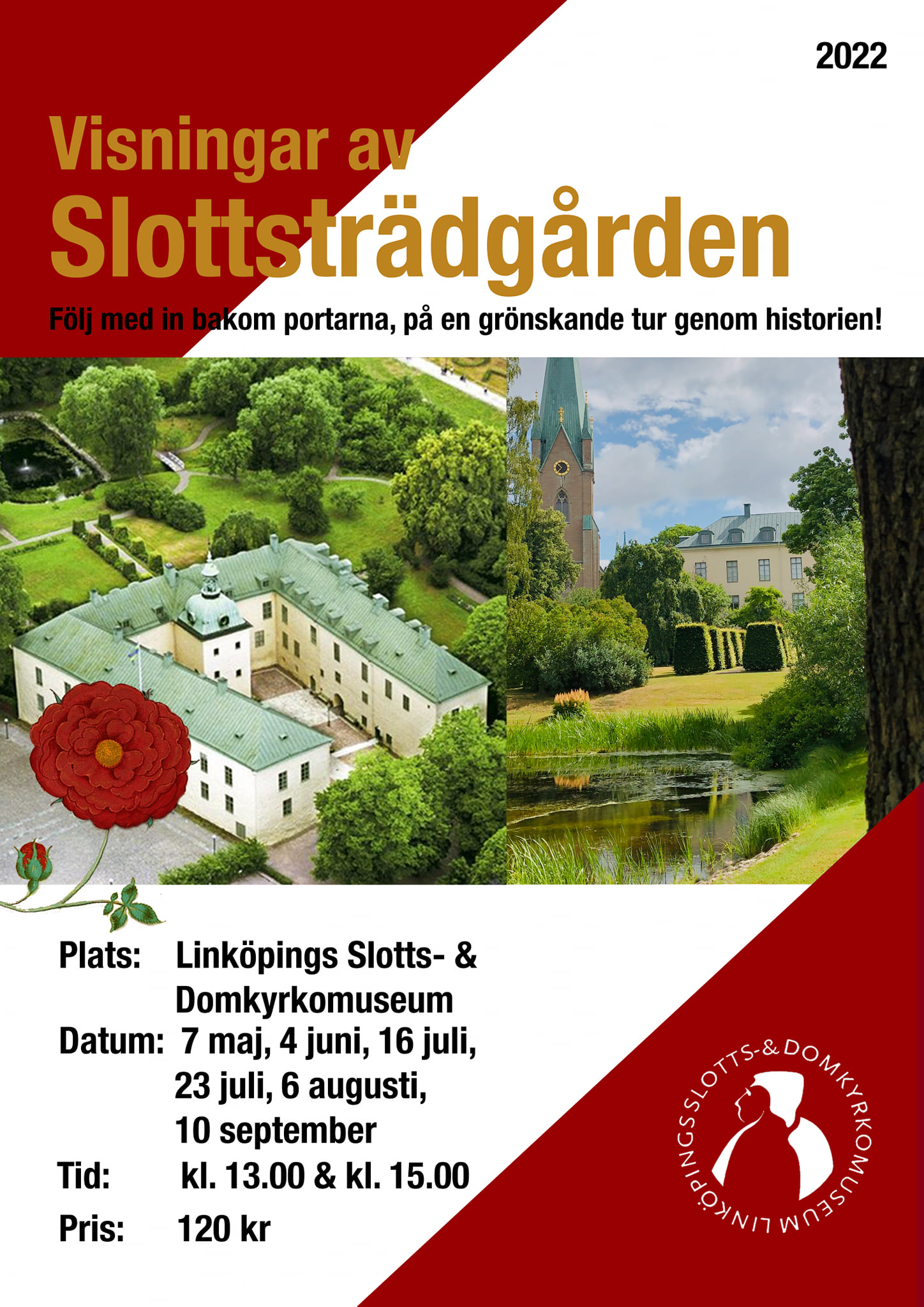 Guidad visning av slottsträdgården – Linköpings Slotts- & Domkyrkomuseum